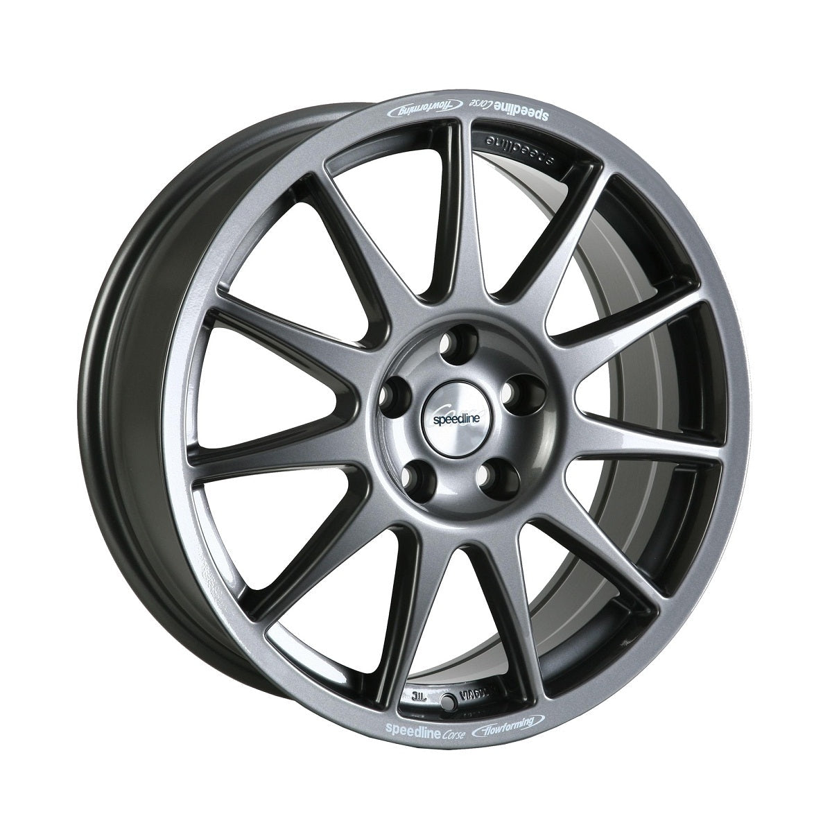 Speedline Turini Type 2120, 18x8, ET53, 5x108 (Anthracite, Silver) (Se ...